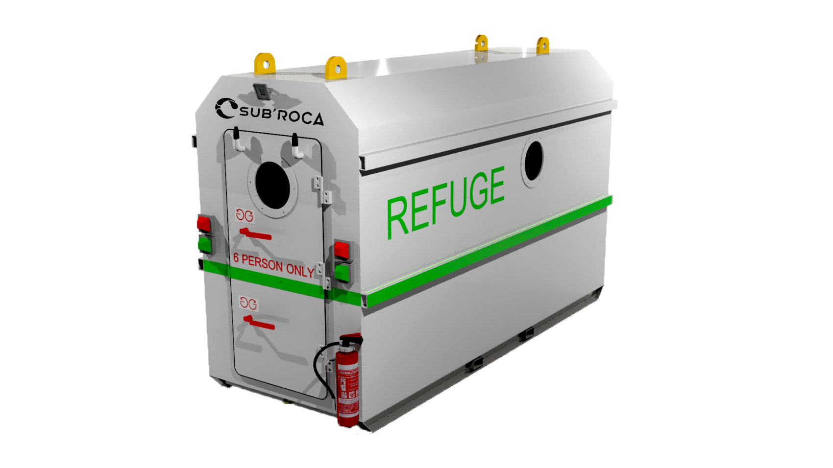 What type of refuge chamber for explosive environments? - SUB'ROCA