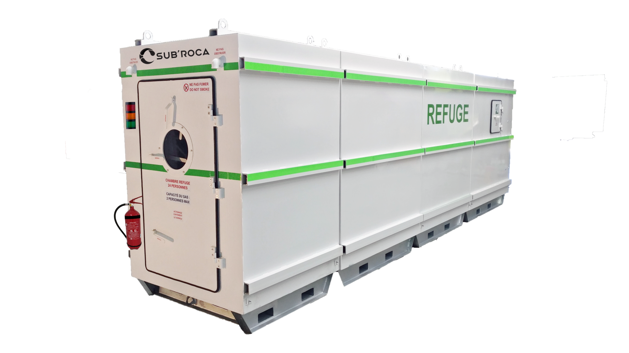 What type of refuge chamber for explosive environments? - SUB'ROCA